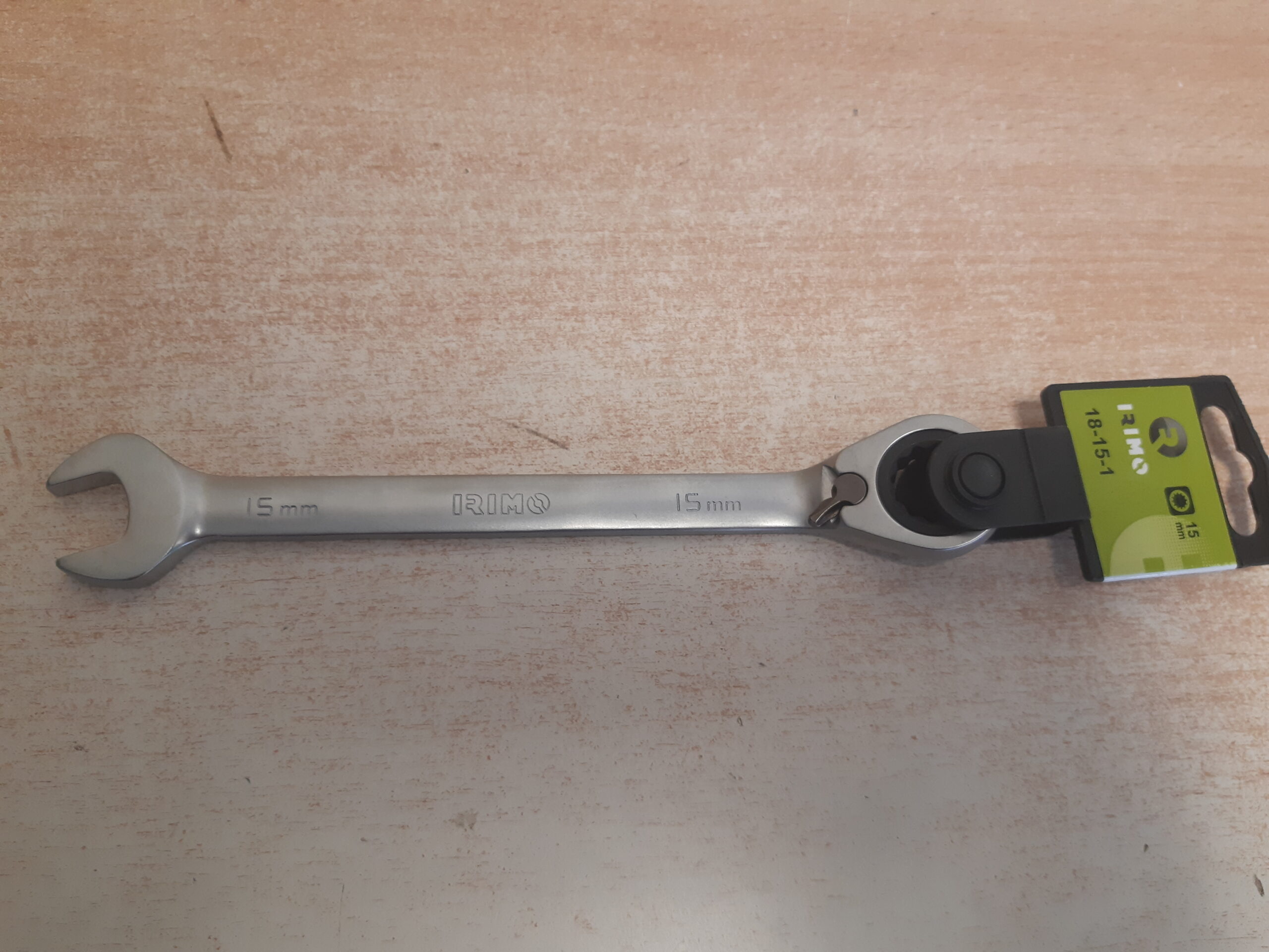 Narre leht - silmusvõti reversiga 15mm, IRIMO - Tools24