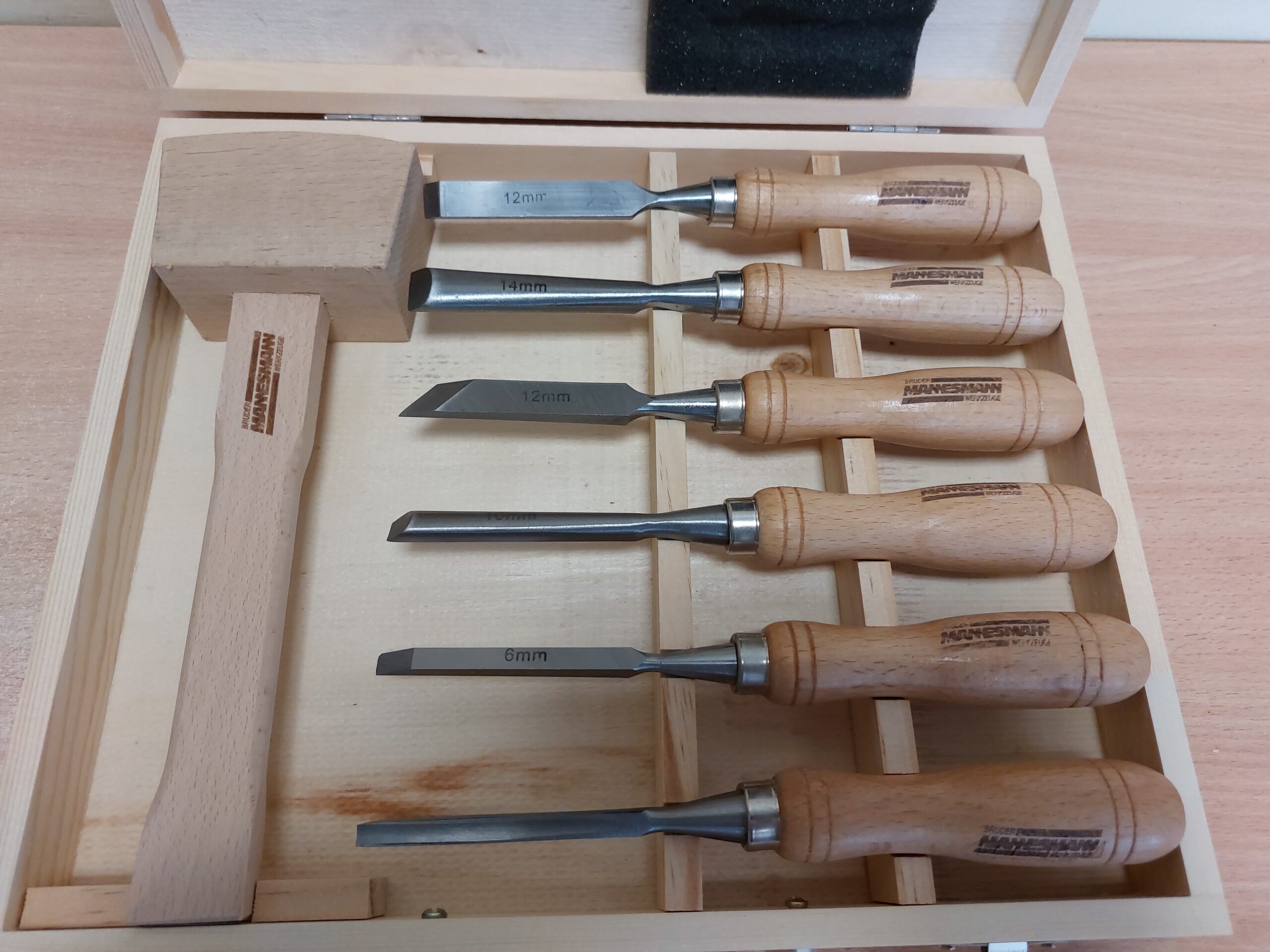 Puidupeitlid + haamer, Mannesmann - Tools24