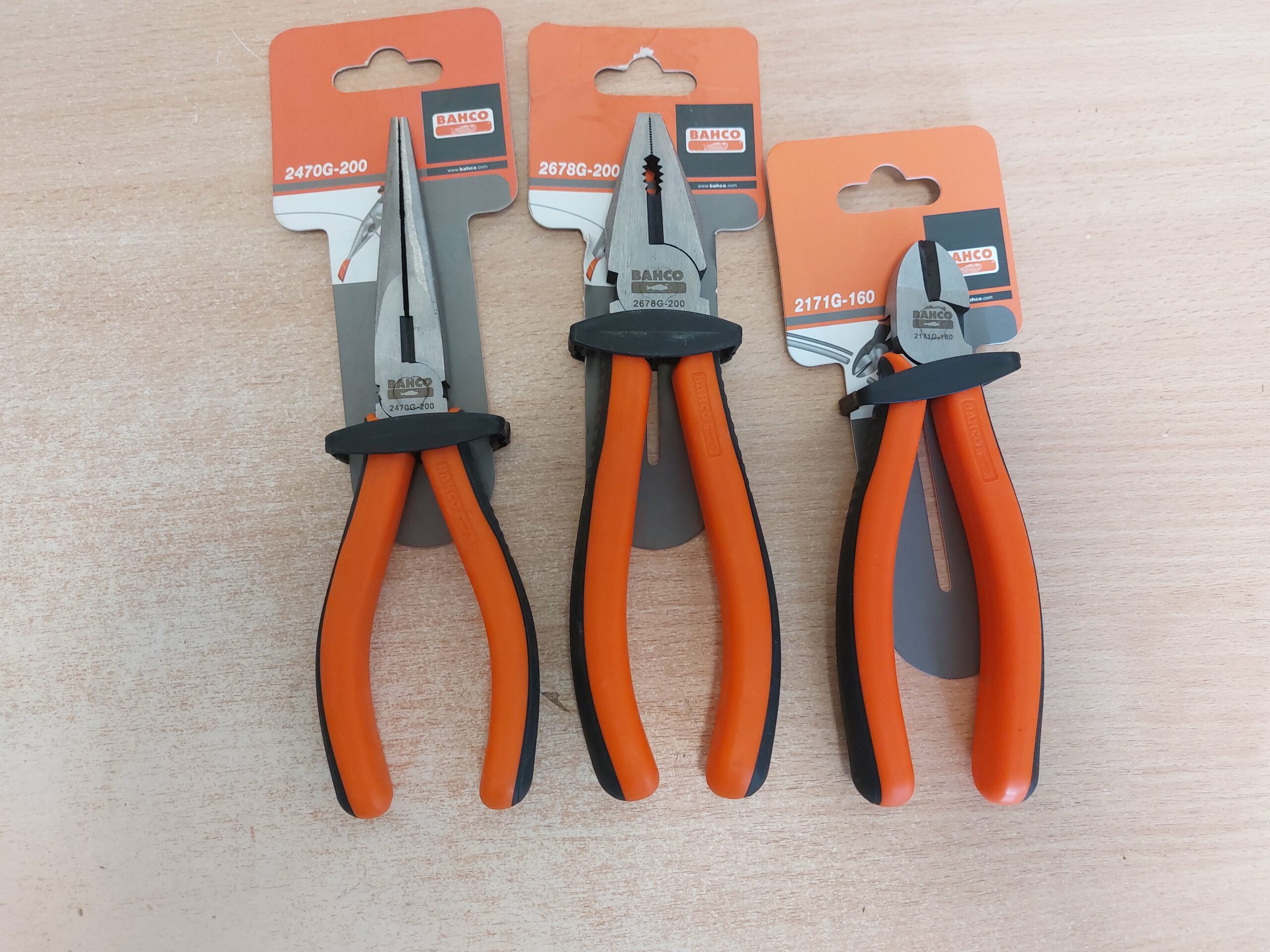 Näpitsad-tangid Bahco, 3-osaline komplekt - Tools24