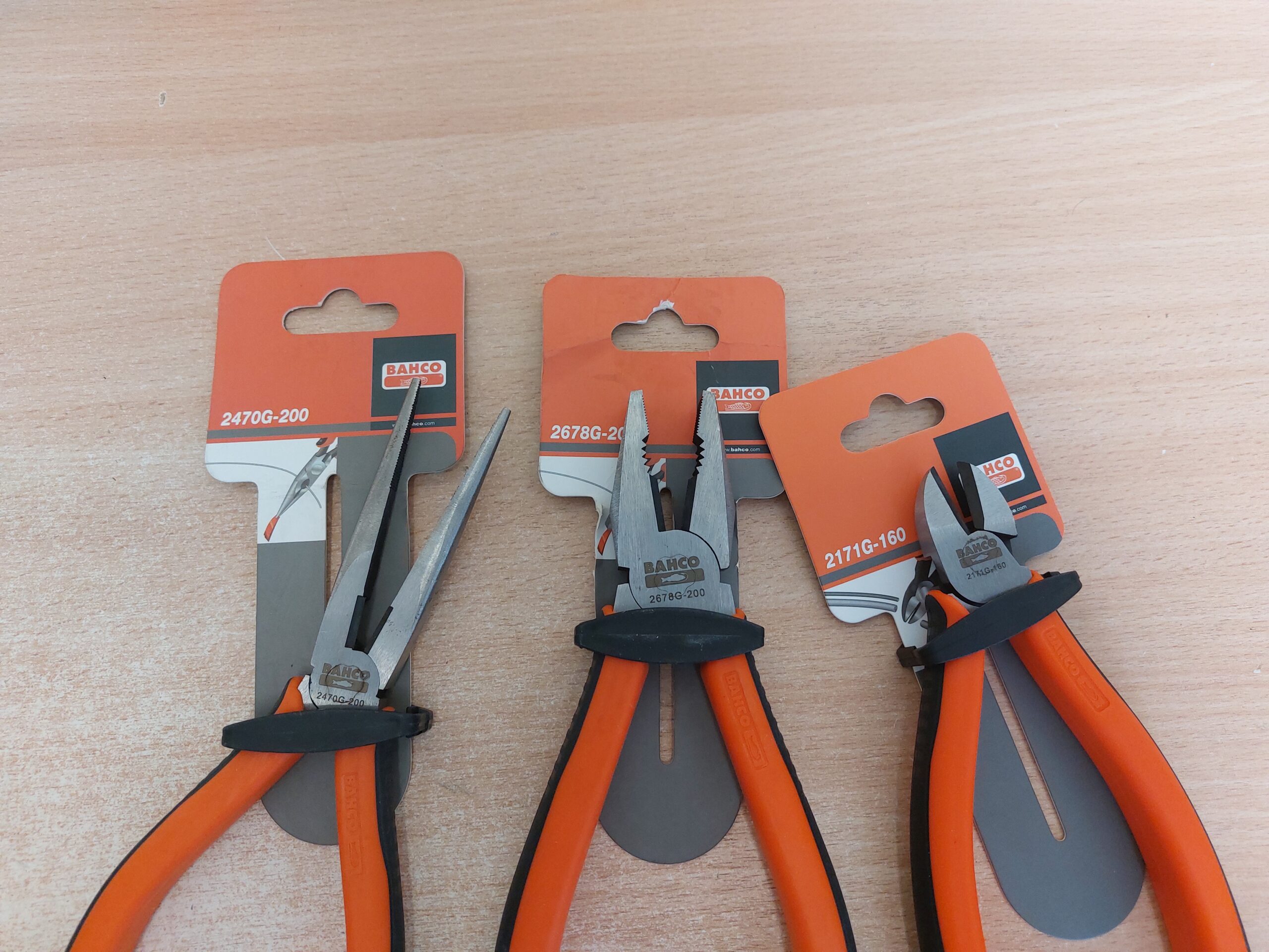 Näpitsad-tangid Bahco, 3-osaline komplekt - Tools24