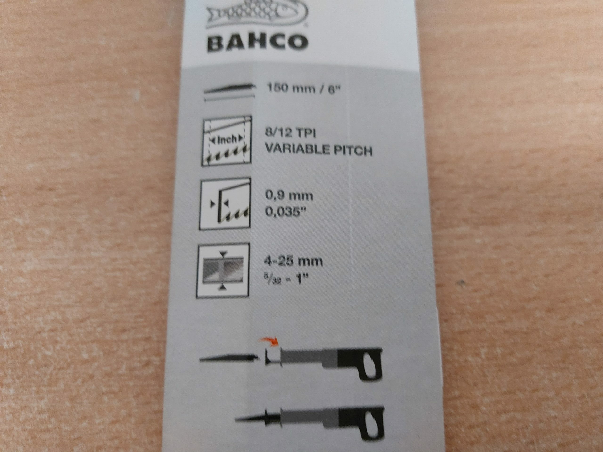 Tiigersae terad - universaalsae lehed Bahco Sandflex bimetall 5tk 150mm ...